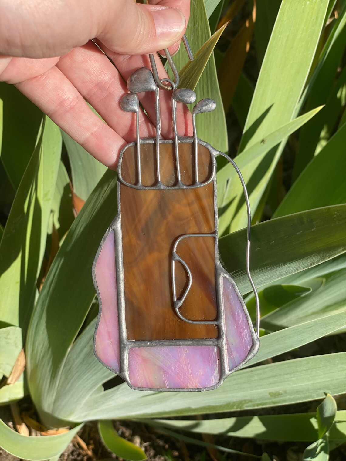 Stained Glass Golf Bag Suncatcher | Etsy