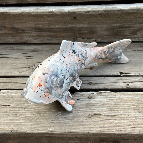 Floating Ceramic Koi Pond Fish - Etsy