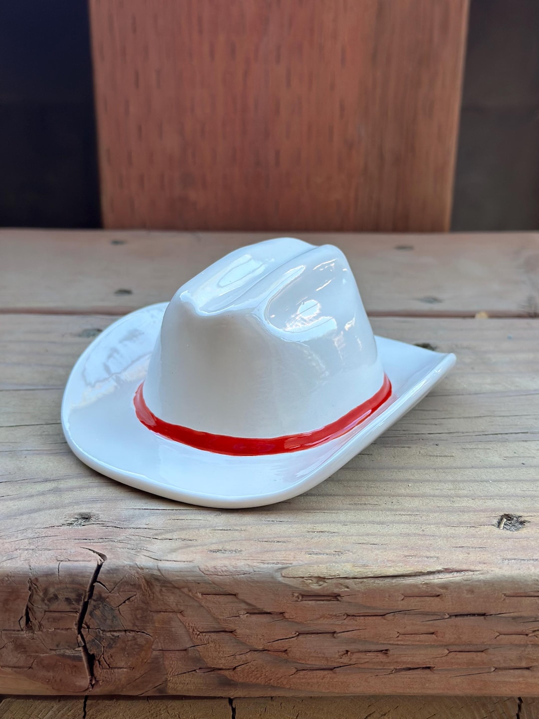 Hand Painted Ceramic Cowboy Hat Ashtray | Western Home Decor - Etsy