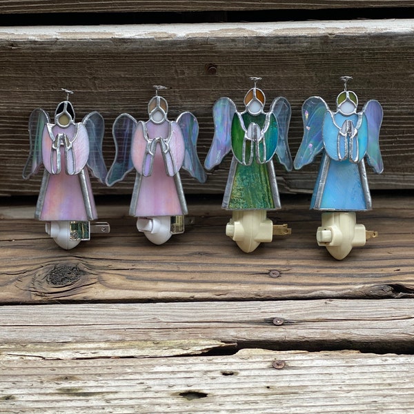 Stained Glass Angel Night Light - Etsy
