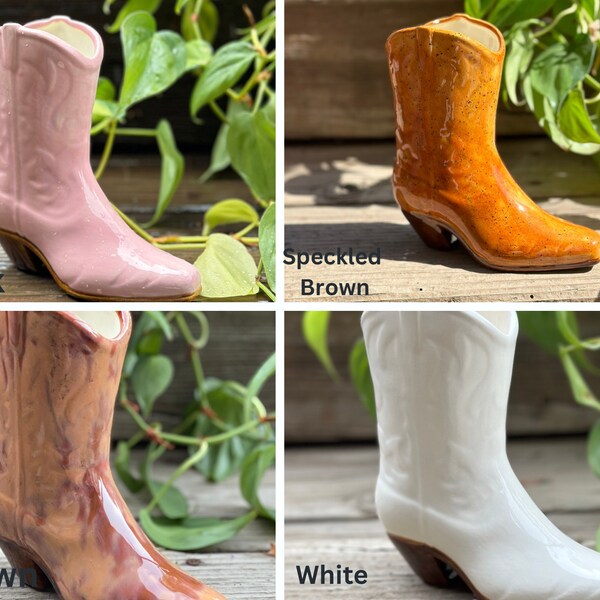 Cowboy Boot Vase - Etsy