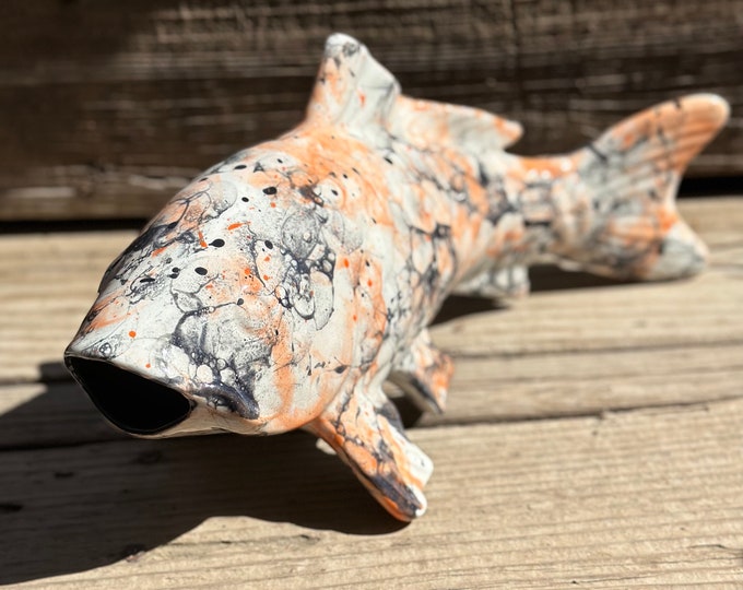 Hand Painted Ceramic Koi Fish - Etsy
