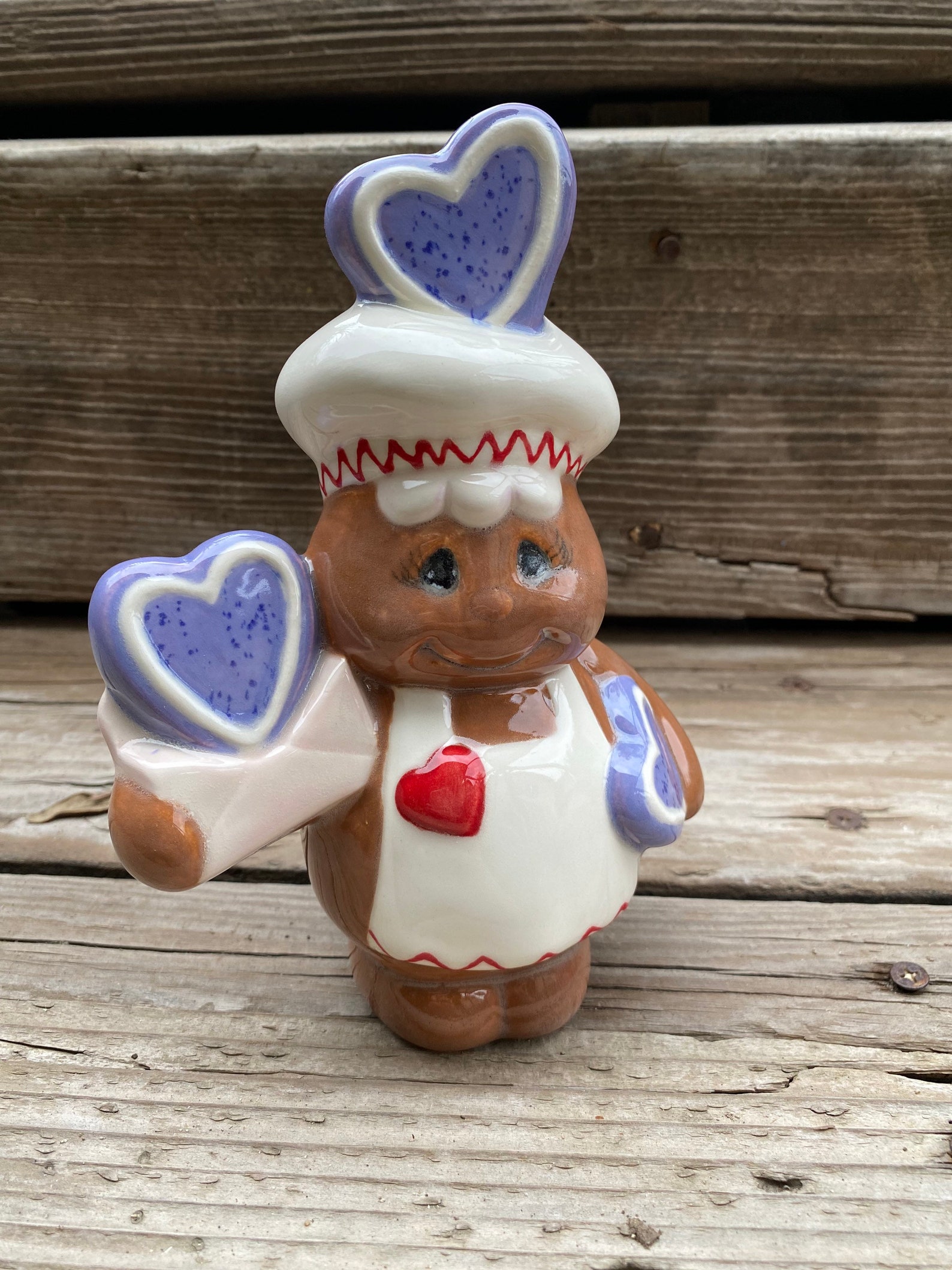Holiday Ceramic Gingerbread Baker Statue | Valentine’s Day | St ...