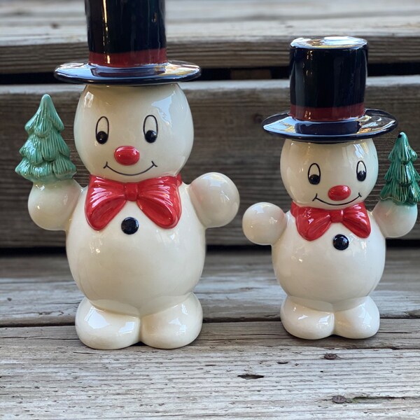 Ceramic Snowman - Etsy