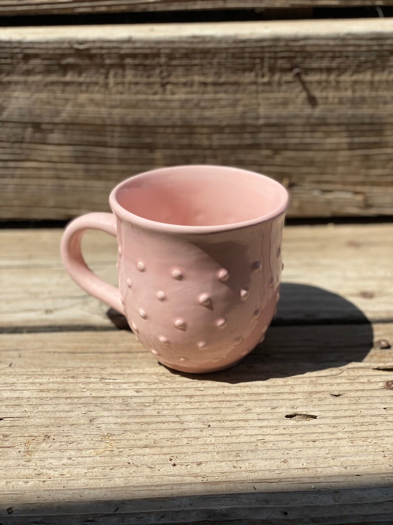 Pastel Hand Painted 12 Oz. Textured Mug - Etsy