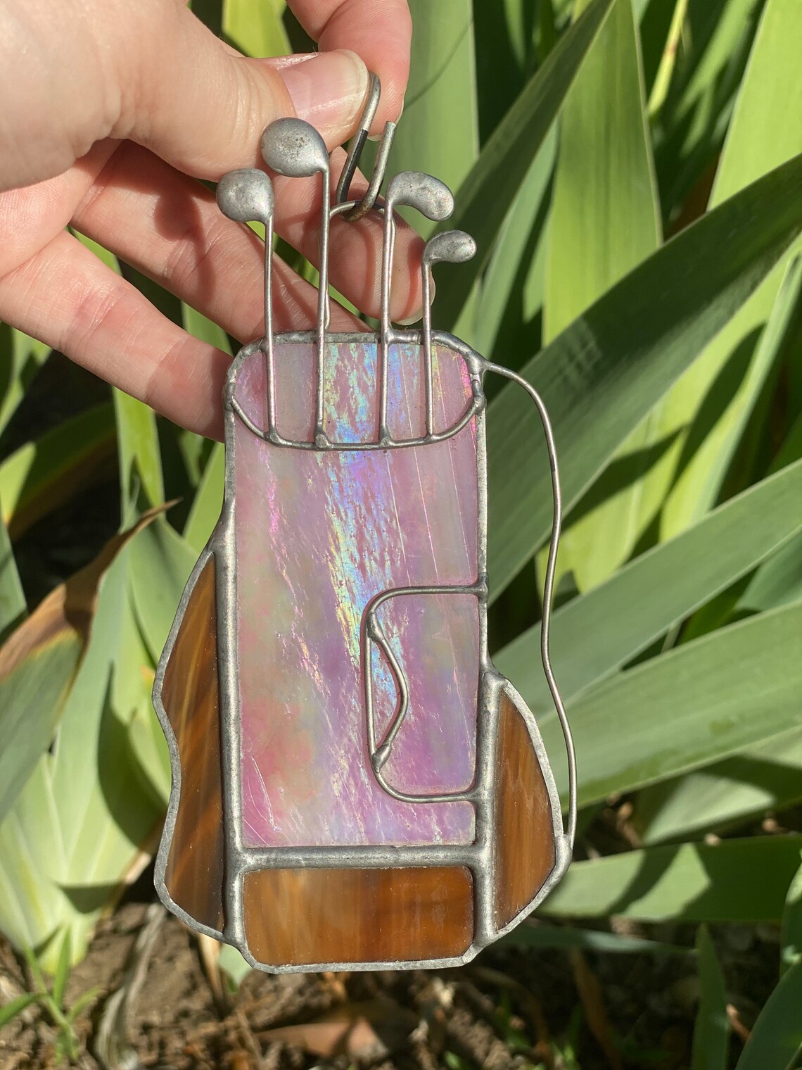 Stained Glass Golf Bag Suncatcher - Etsy
