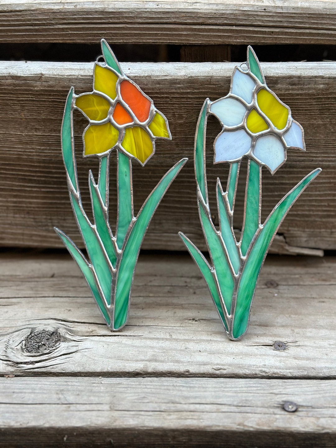 Stained Glass Daffodil Suncatcher | Forever Flower | Mother's Day ...