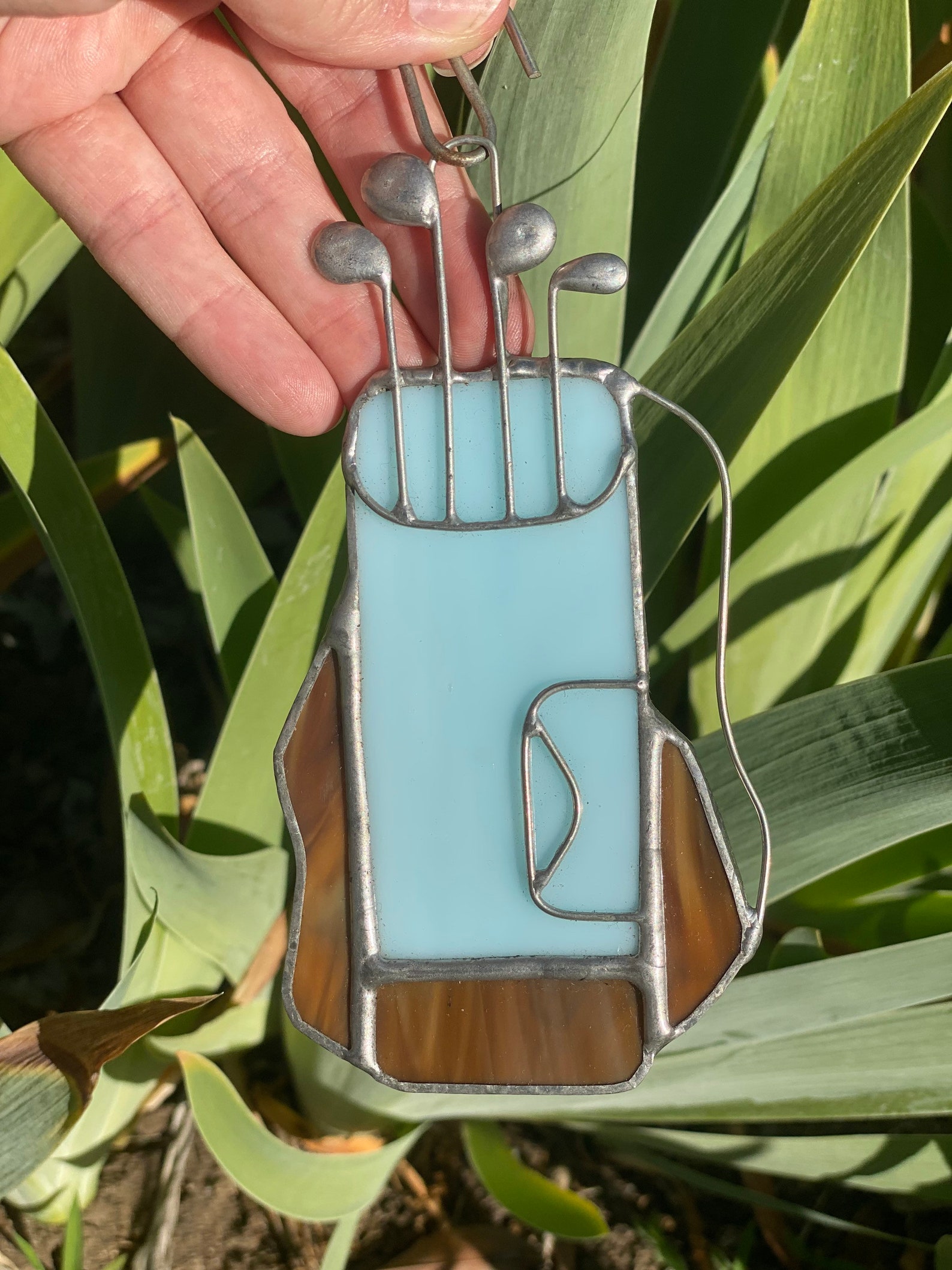 Stained Glass Golf Bag Suncatcher | Etsy