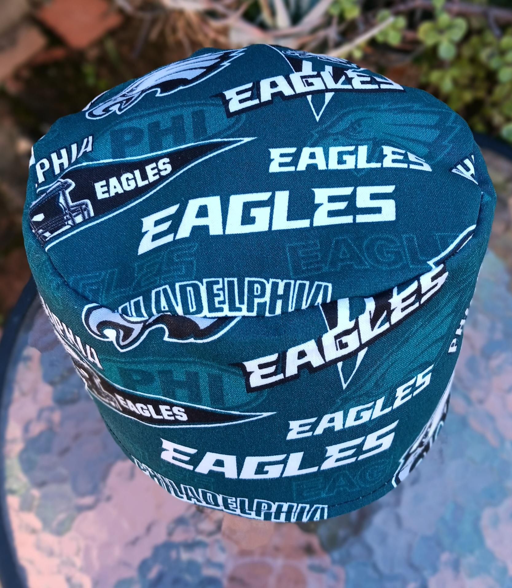 Reversible Phillies / Eagles Scrub Cap, Handmade, Adjustable Cap With ...