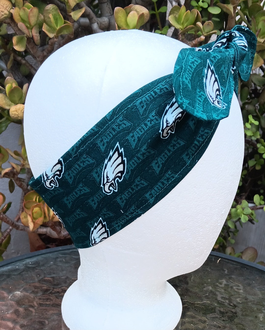3 Wide Philadelphia Eagles Headband, Handmade, Hair Wrap, Pin up Style ...