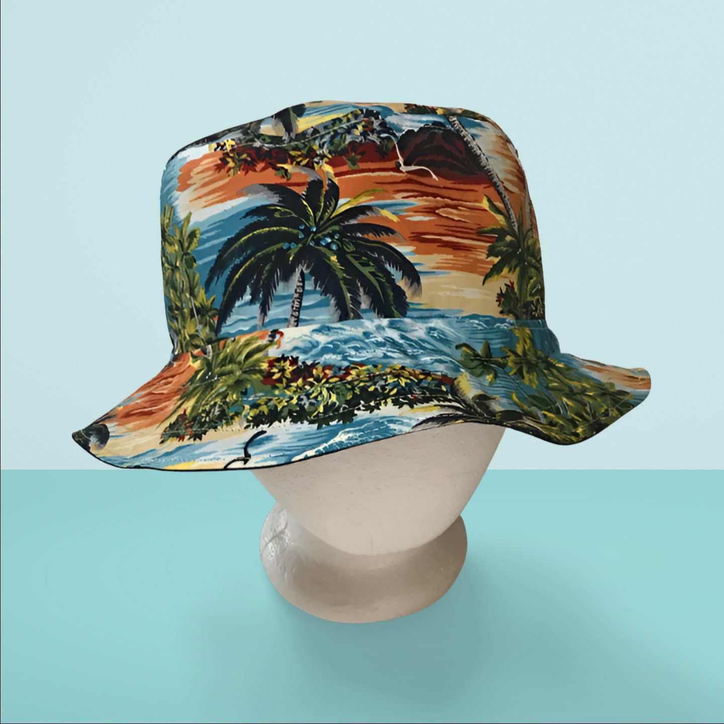 Tropical Print Hats Brooklyn