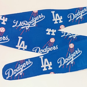 3” Wide LA Dodgers Headband, Handmade, Hair Tie, Scarf, Pin Up, Hair ...