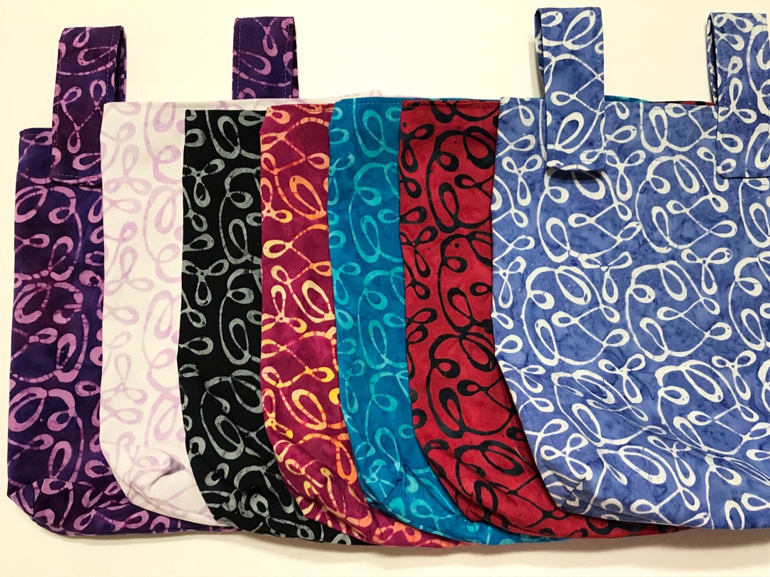 Batik Small Simple Basic Crutch Bag, Walker Bag, Scooter Handlebars Bag ...