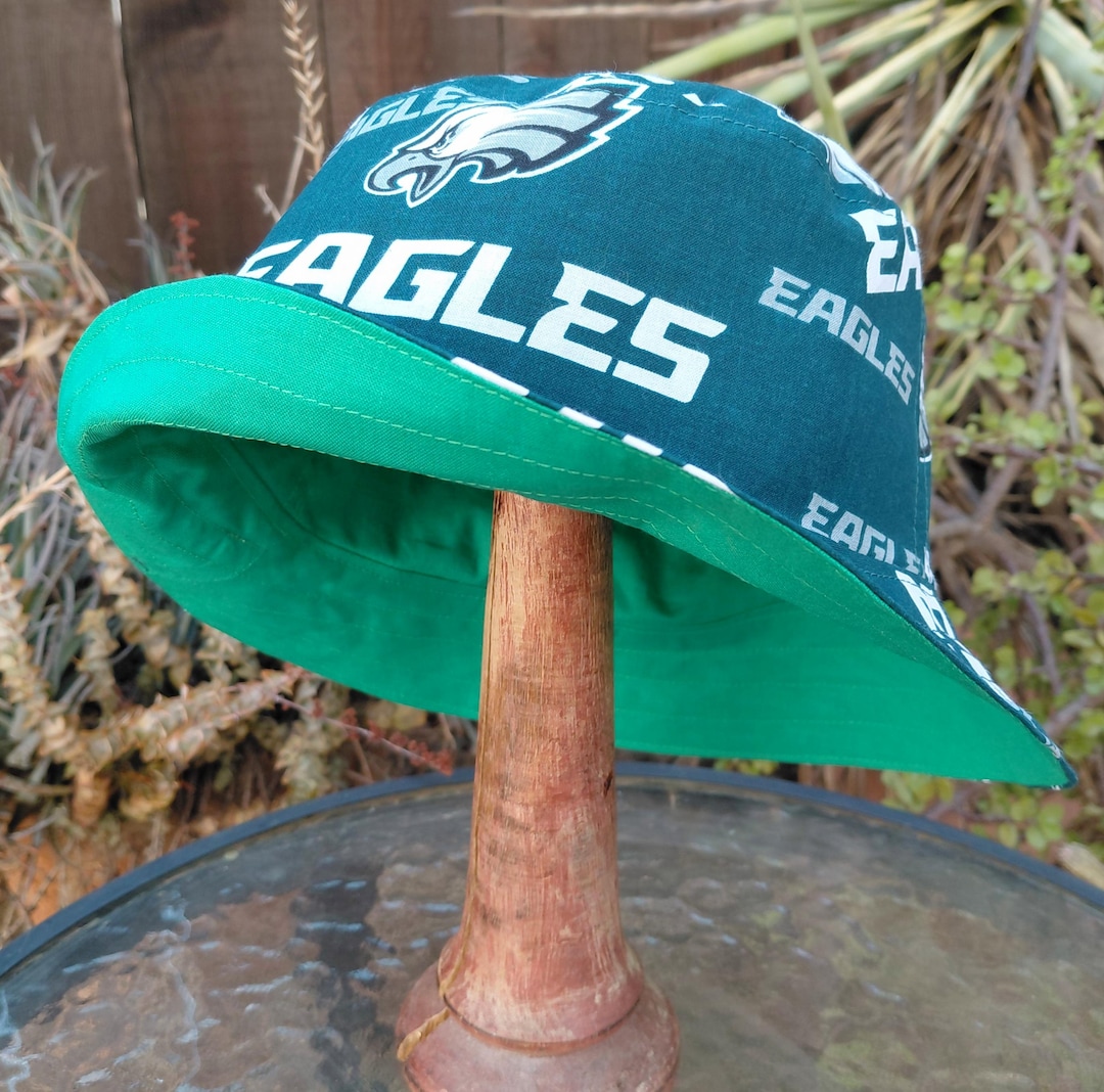 Philadelphia Eagles Bucket Hat, Handmade, Reversible to Kelly Green ...