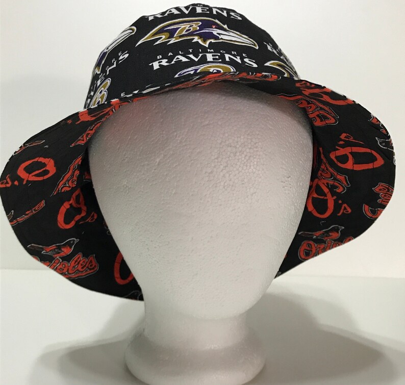 Baltimore Ravens / Orioles Bucket Hat Reversible Unisex - Etsy