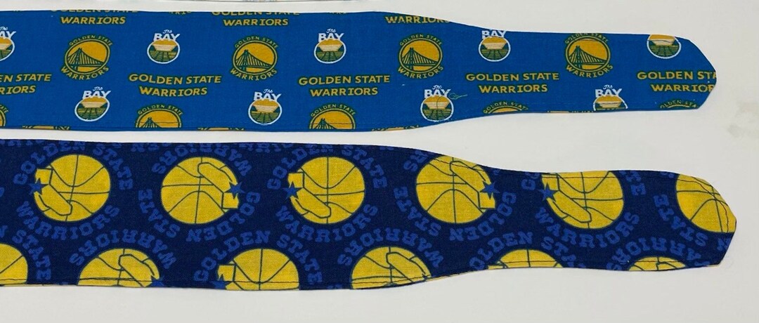 3 Wide GSW Golden State Warriors Head Band, Hair Wrap, Head Wrap, Pin ...