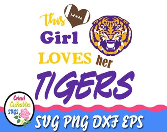 Lsu tigers svg file | Etsy