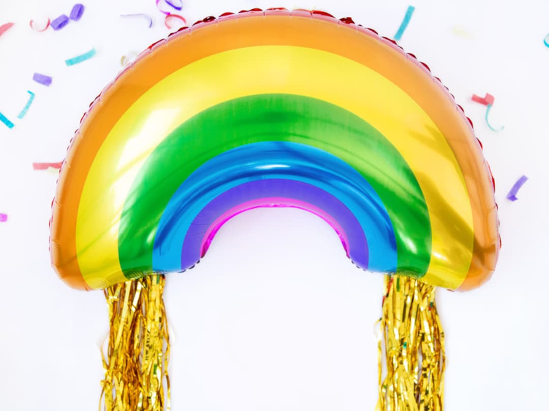 Rainbow Balloon Kids Party Decorations Happy Birthday Girls - Etsy