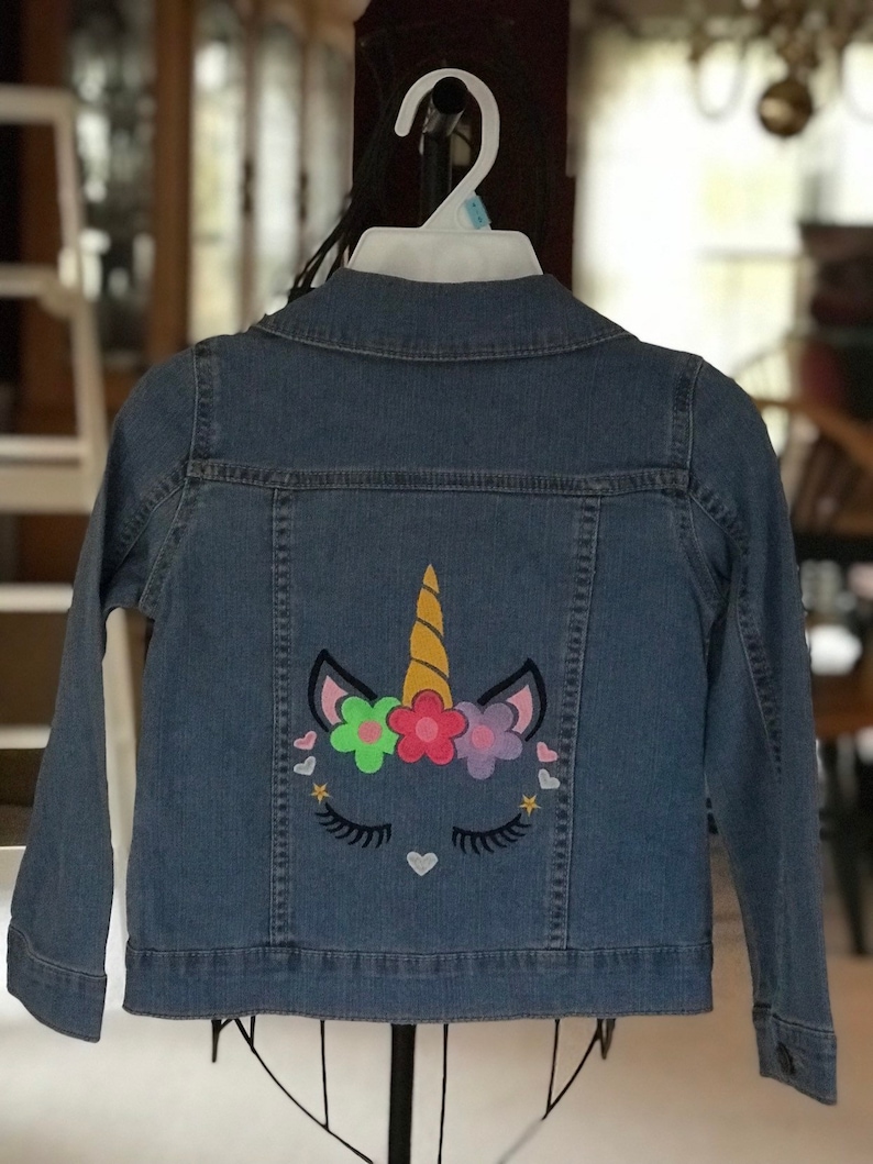 Unicorn Denim Jacket - Etsy