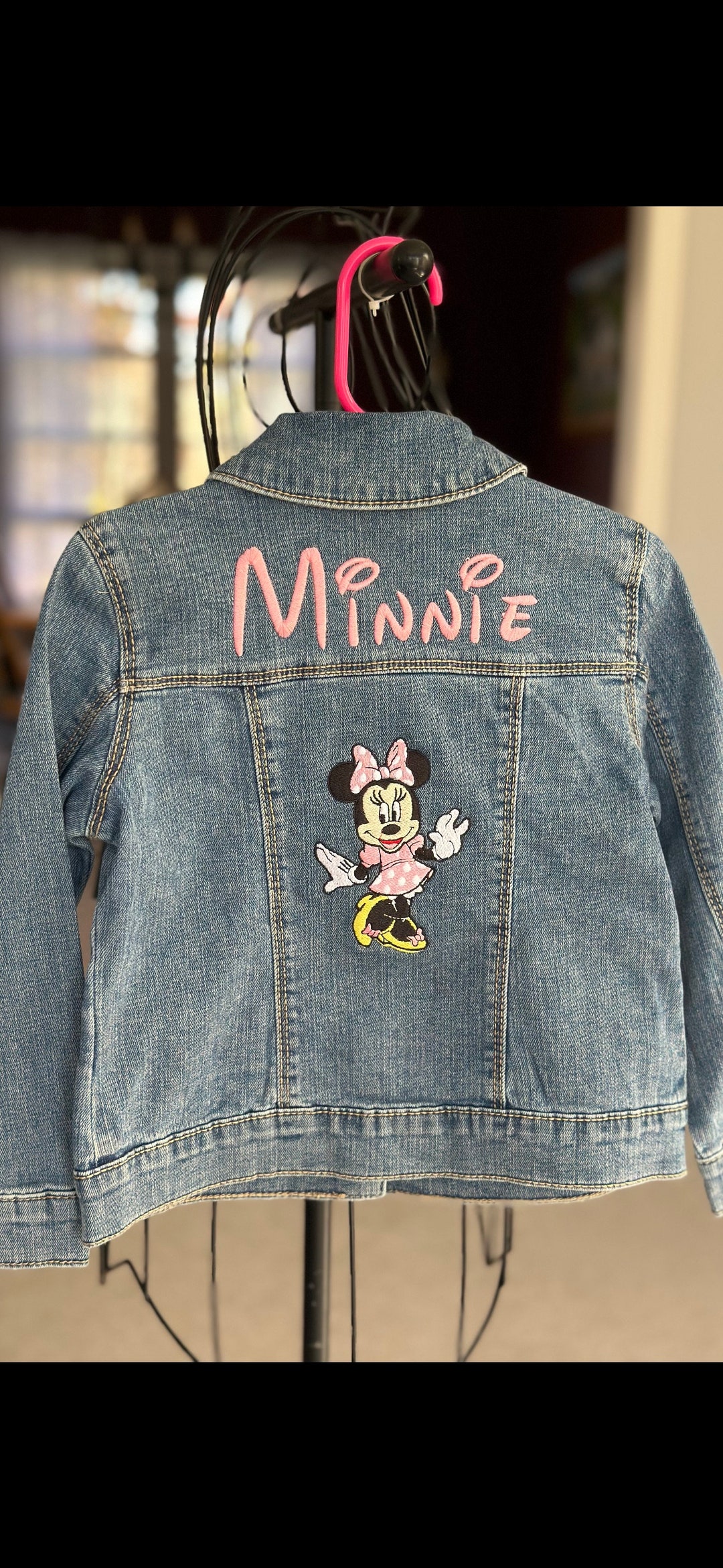 Minnie Mouse Denim Jacket - Etsy