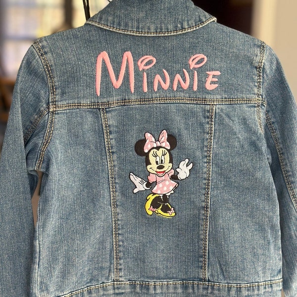 Minnie Mouse Denim Jacket - Etsy