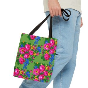 Floral Masani, Sani, Kokum, Babushka Pattern Tote - 5 Colors - 3 Sizes ...