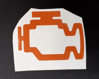 Check Engine JDM Funny Sticker Decal - Etsy