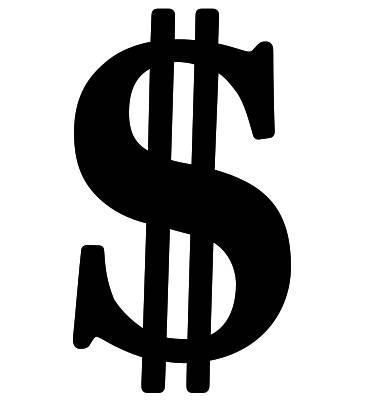 Dollar Bill Money Sign Outdoor Adhesive Vinyl Decal - Benjamin USD Cash ...