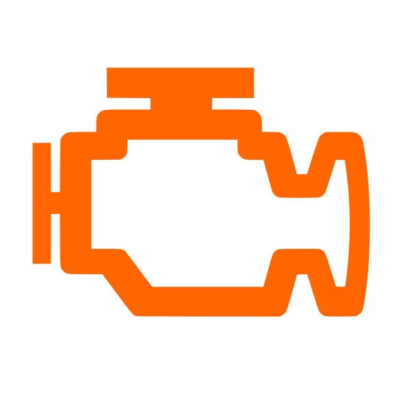 Check Engine Car Dashboard Warning Light Vinyl Decal Sticker - for ...