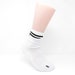 Slouchy White Socks - Athletic, Active, Stripe, Luxurious, Chic, Padded ...