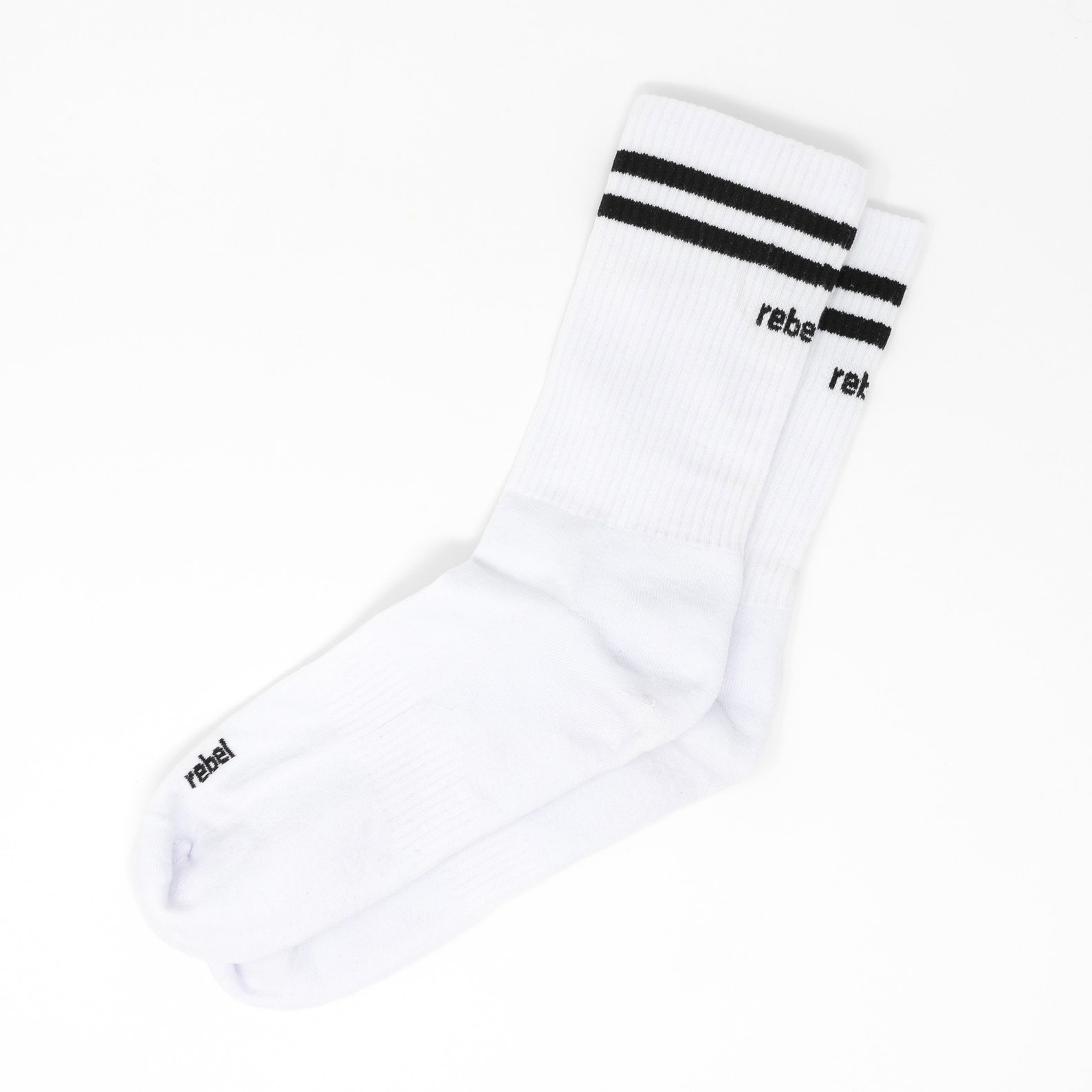 Slouchy White Socks - Athletic, Active, Stripe, Luxurious, Chic, Padded ...