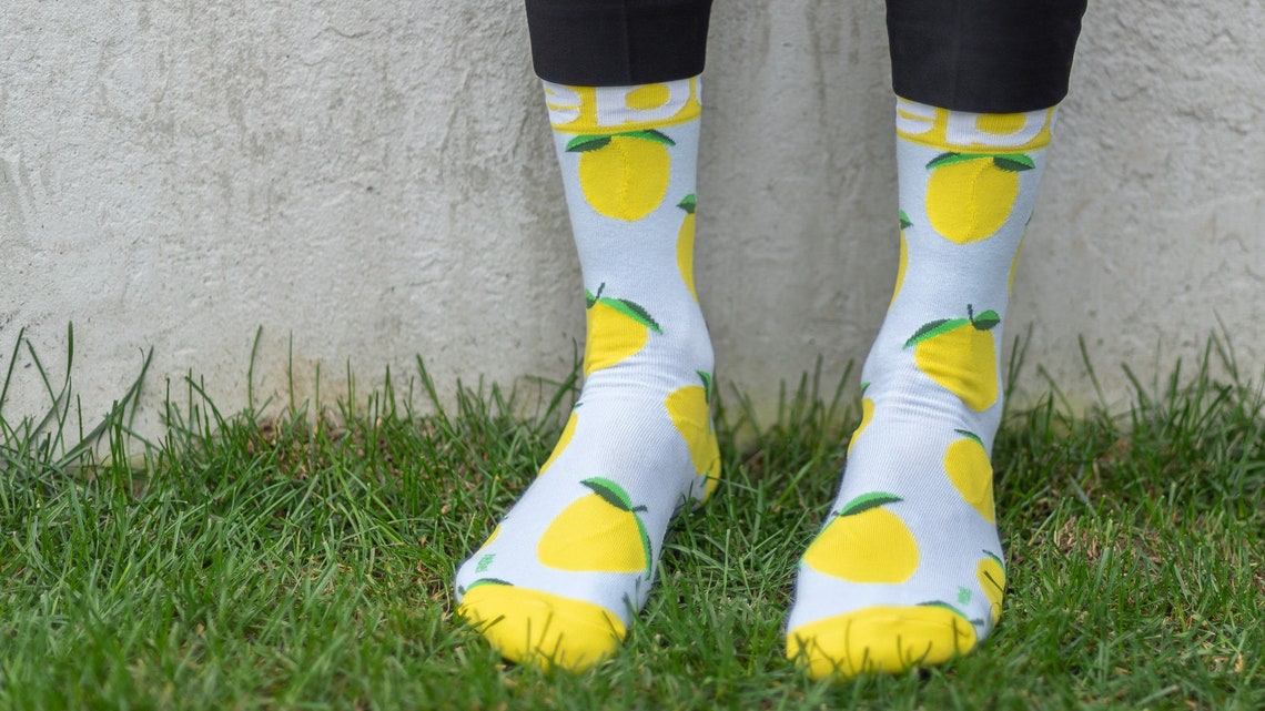 Lemon Socks Funky Unisex Socks Casual Socks Dress Socks - Etsy