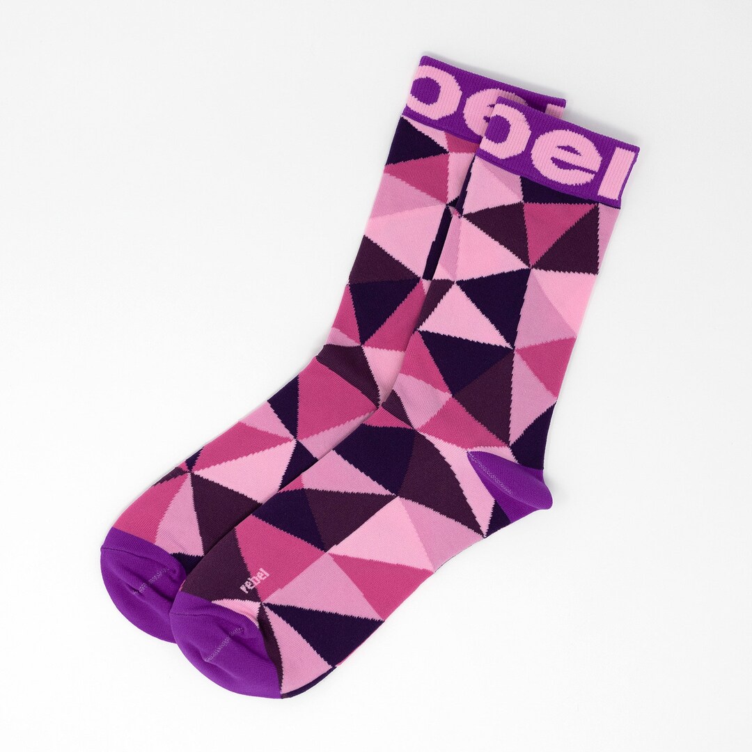 Argyle Purple Socks, Funky Unisex Socks - Casual Socks, Dress Socks ...