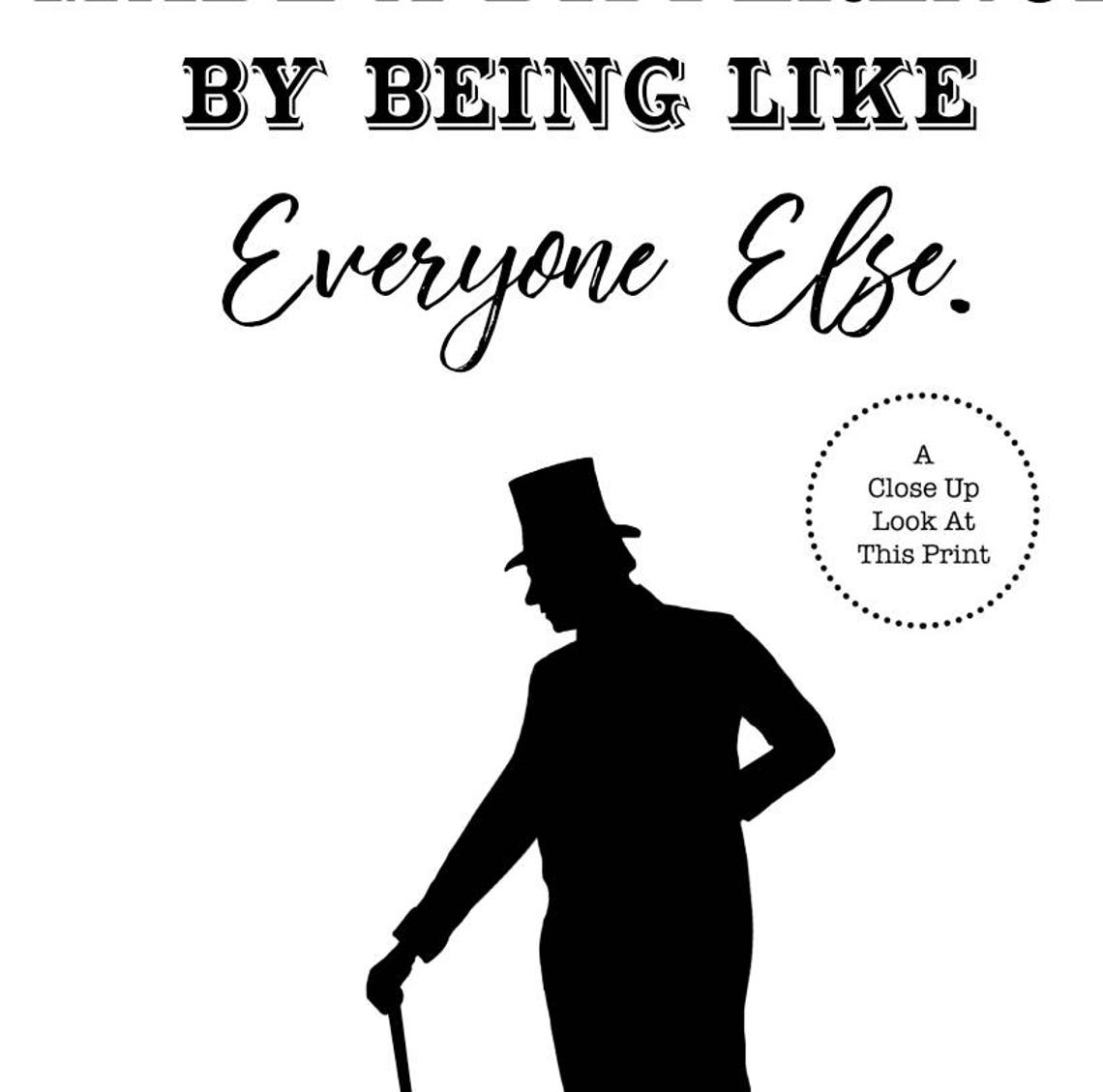 No One Ever Made A Difference Quote Greatest Showman Wall Art P T