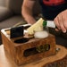 Wooden Beer and Snacks Carrier With Smartphone and TV Remote Beer Box ...