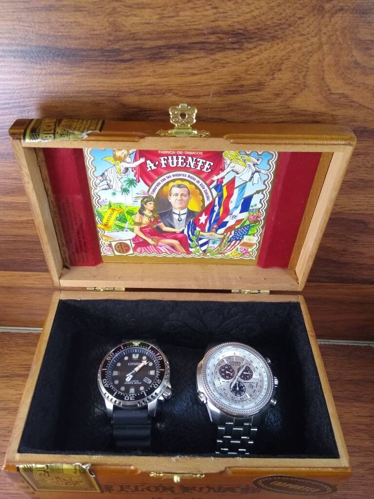 Watch Box Repurposed Cigar Box Upcycle - Etsy