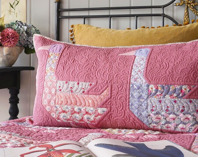 TILDA SWIMMING GEESE Long Pillow Kit Tilda Maple Farm Tilda Quilt ...