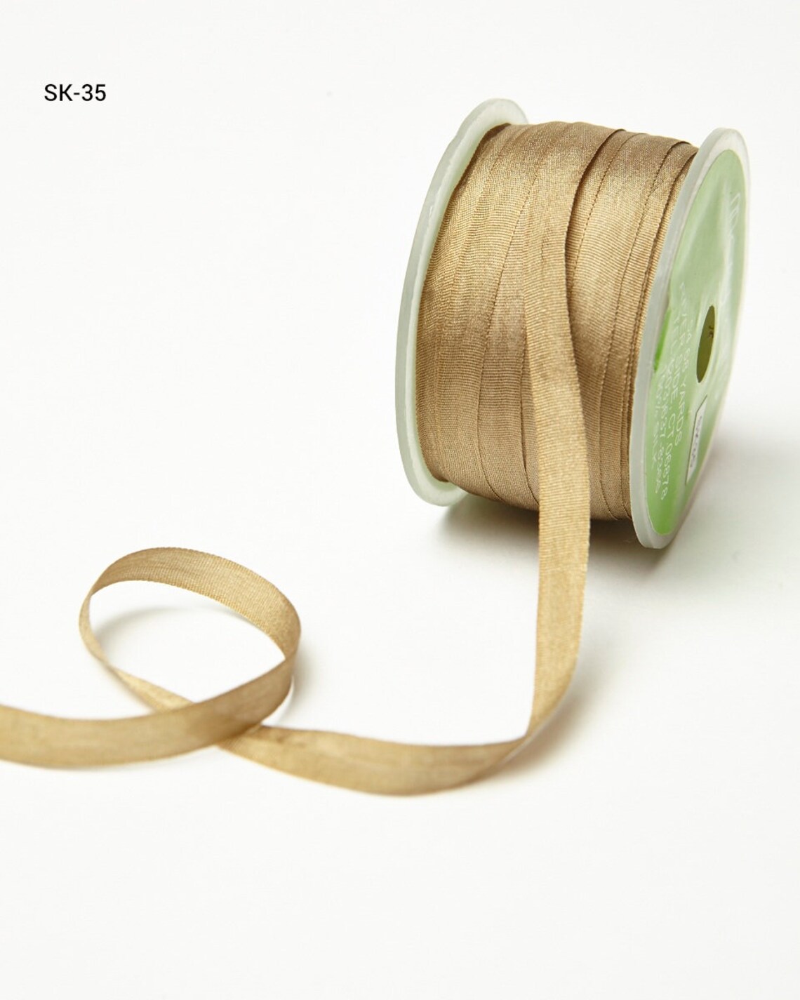 1/4 Hand-Dyed Taupe Silk Ribbon with Woven Edge Beige | Etsy