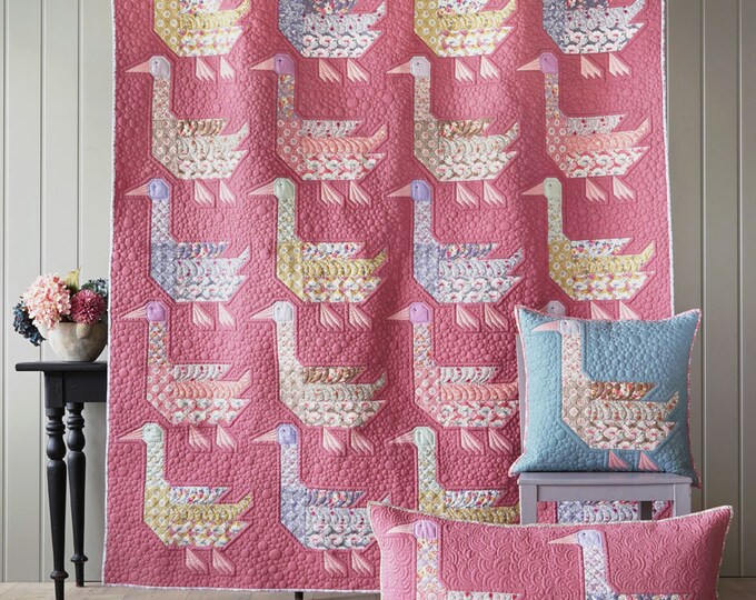 Custom Order for PF Tilda SWIMMING GEESE Quilt Kit With Backing Tilda ...