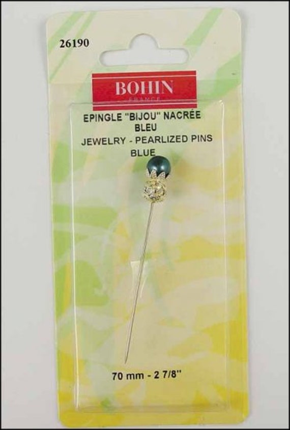 Bohin Blue Pearl Counting Pin 1 Decorative Counting Pin | Etsy