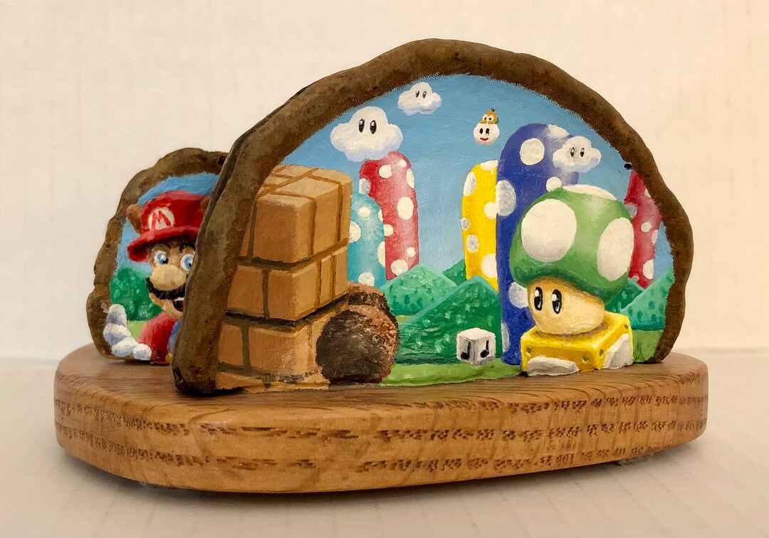 1UP Mario 3 Oil Painting - Etsy