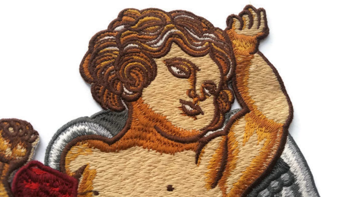 Huge Cherub Embroidered Patches Applique Tapestry - Etsy