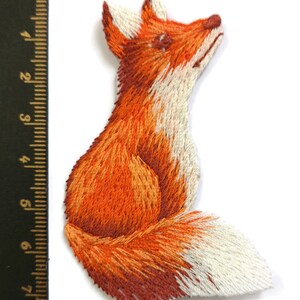 Pair Embroidered Gazing Red Fox Patches Iron on Countryside Applique - Etsy