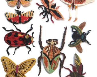 Embroidered Insect - Etsy