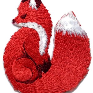 Pair Embroidered Red Fox Patches Iron on Countryside Applique - Etsy