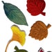 Autumn Leaves Flaming Fall Embroidered Patches Iron on Set - Etsy