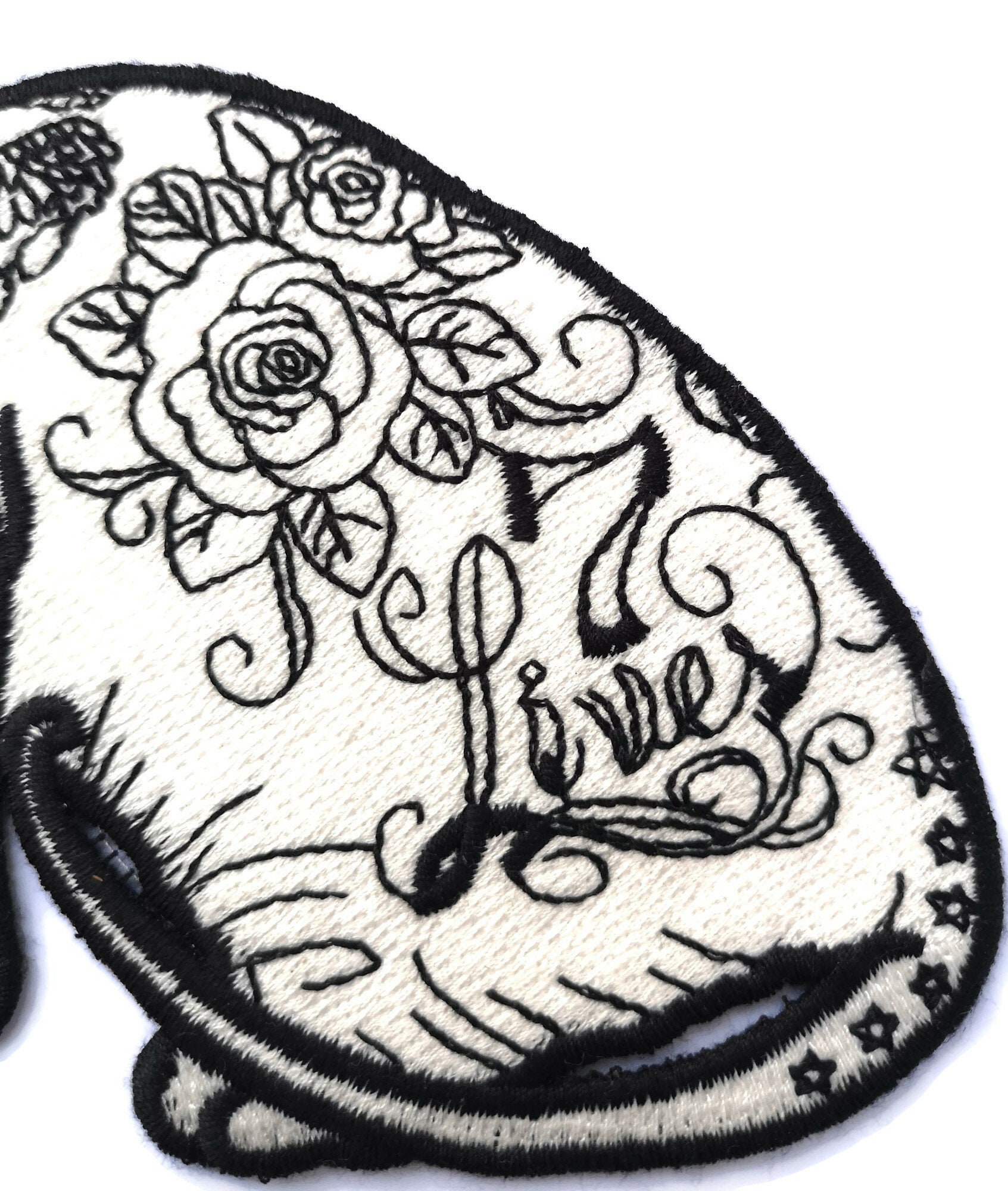 Siamese 7 Lives Cat With Flowers Embroidered Jacket Back Patch Set - Etsy