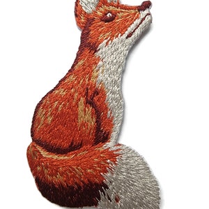 Pair Embroidered Gazing Red Fox Patches Iron on Countryside Applique - Etsy