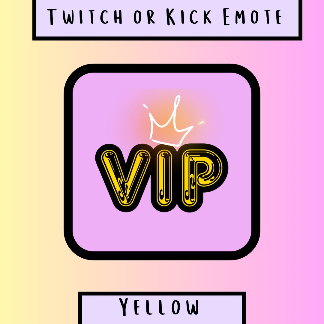 Emote for Twitch, Yellow and Black Transparent Emote for Twitch, Kick ...