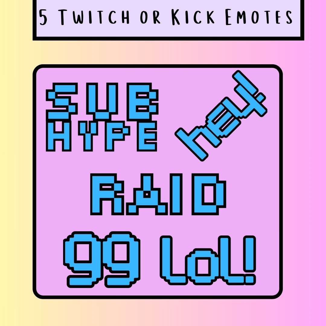 Emotes for Twitch, Streaming Emote for Twitch, Kick Emote for Streamers ...